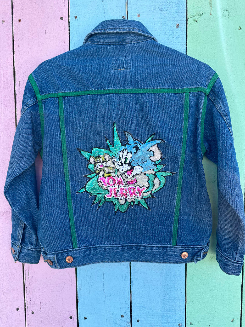 TOM AND JERRY DENIM JACKET | BE DESIGN YOU